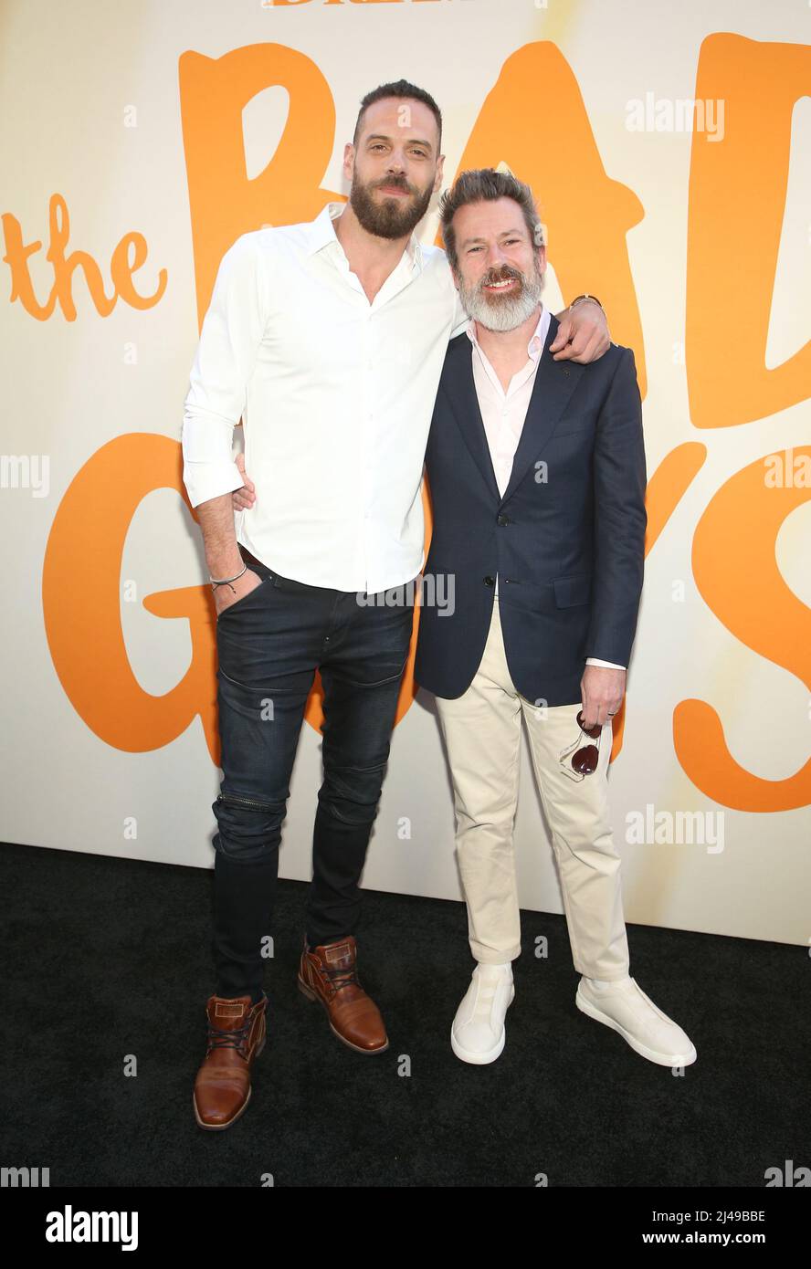 Los Angeles, Ca. 12th Apr, 2022. Pierre Perifel, Aaron Blabey, at the ...