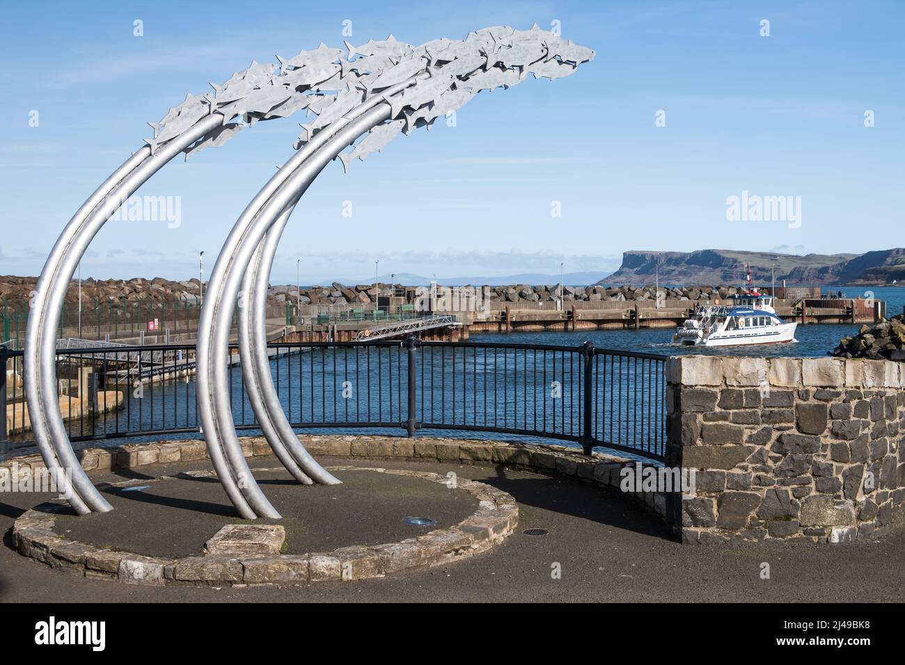 Rathlin Island ferry beginning its sailing across to Rathlin from ...