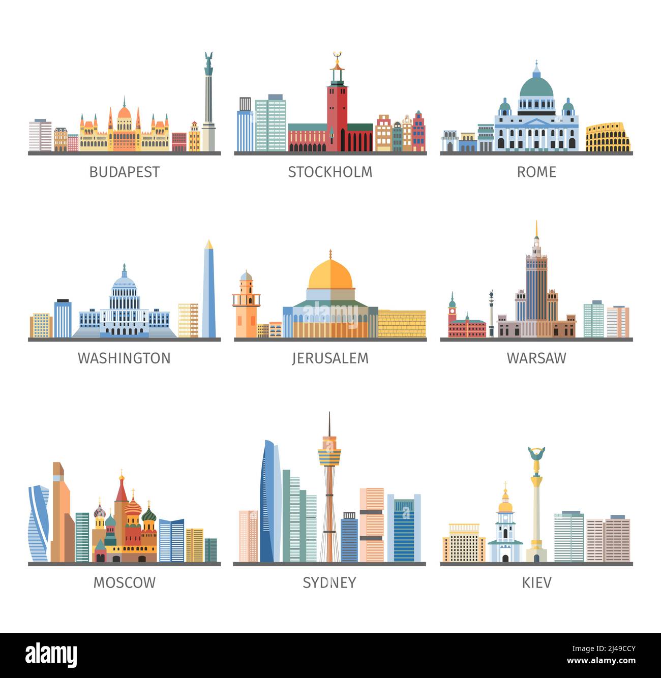 State historical landmarks Stock Vector Images - Alamy