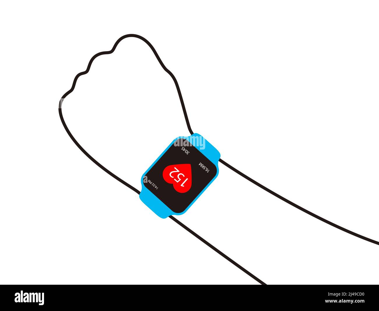 Hand watch vector vectors hi-res stock photography and images - Alamy