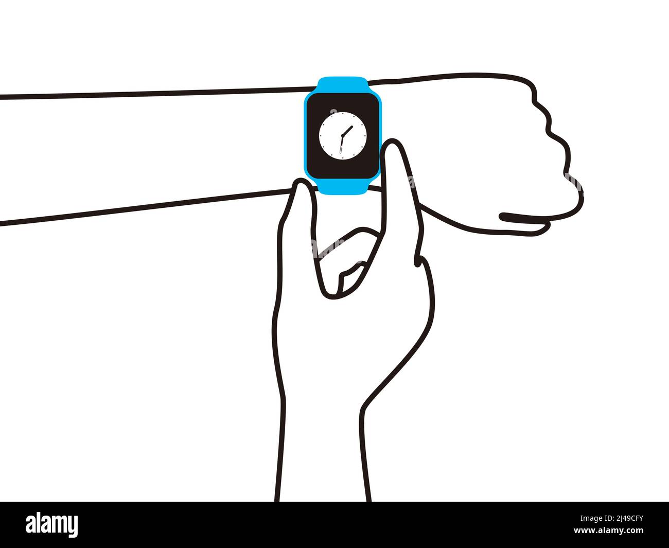 Adjust watch Stock Vector Images - Alamy