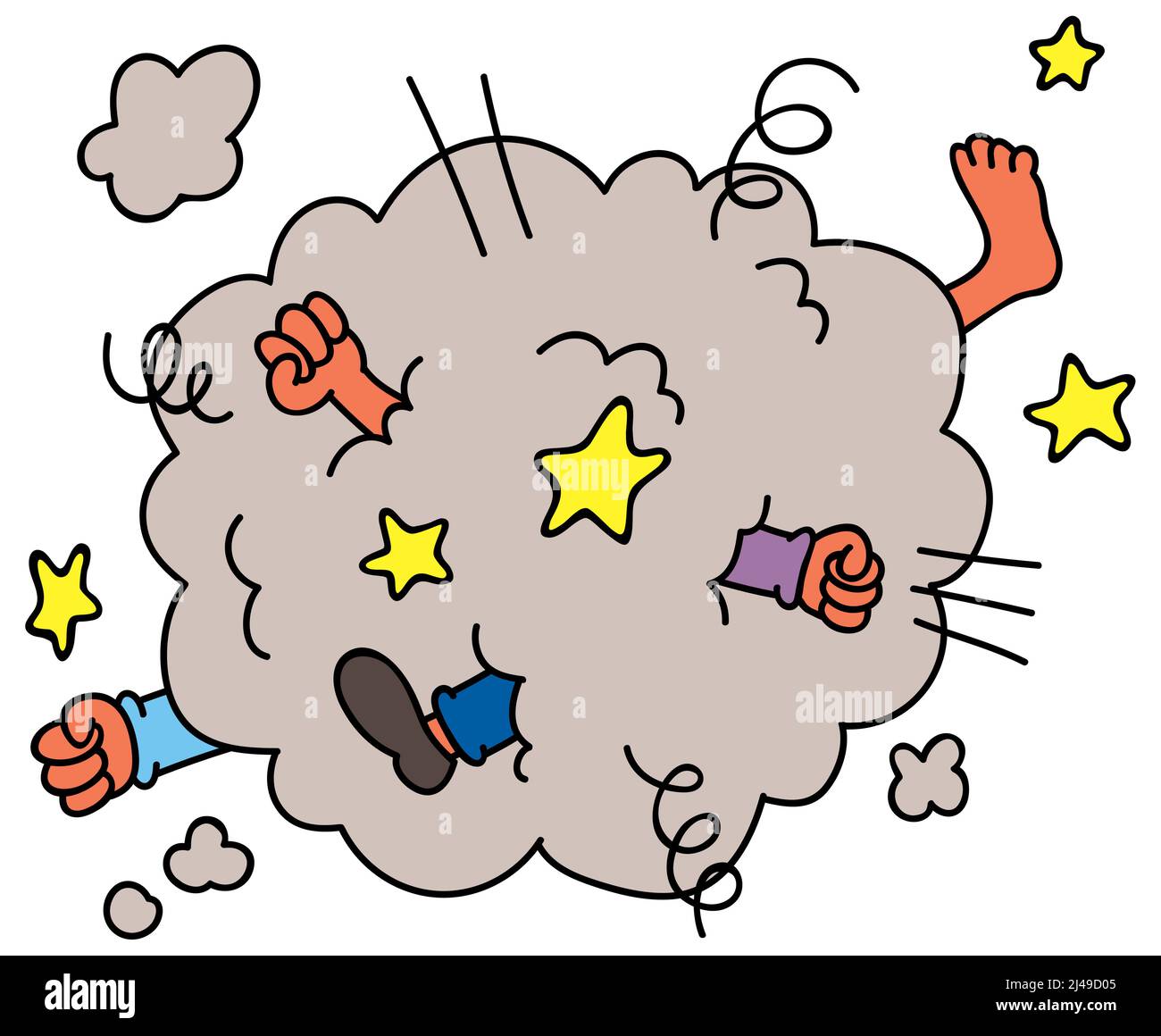 Cartoon Fight Scene Stock Vector Image & Art - Alamy