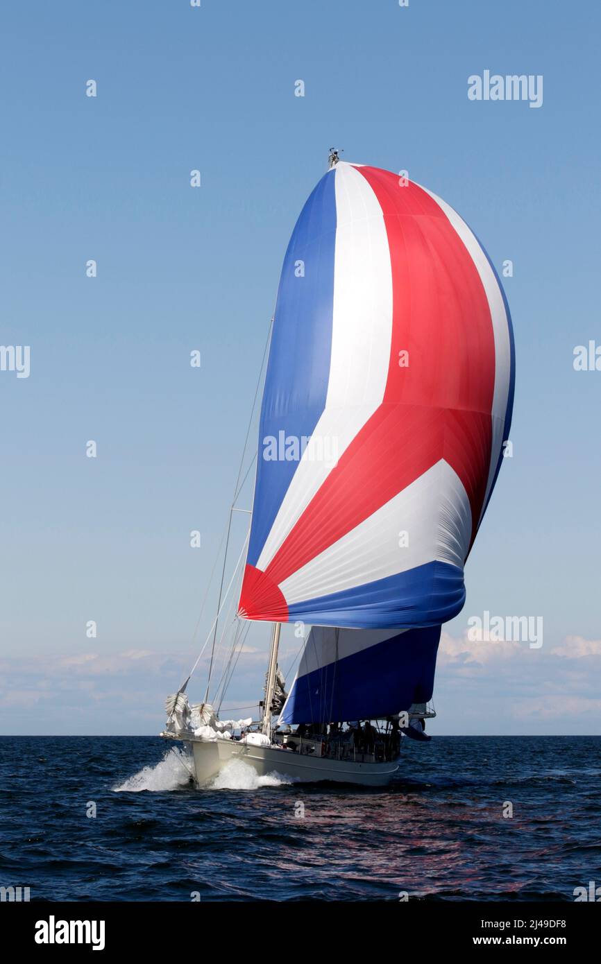 Dutch Navy Ketch Urania at the start of the 2017 Tall Ships race Stock ...