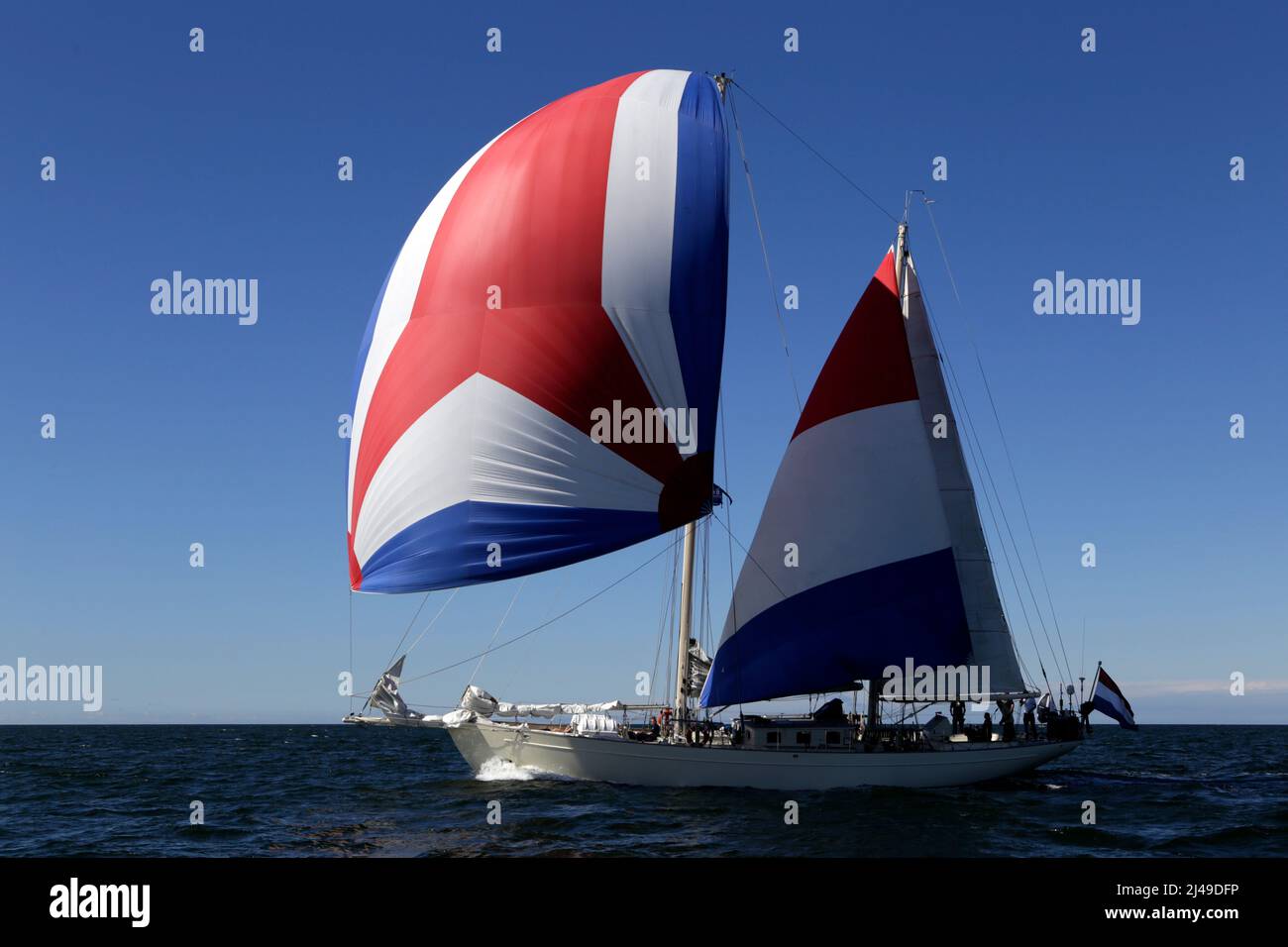 Dutch Navy Ketch Urania at the start of the 2017 Tall Ships race Stock ...
