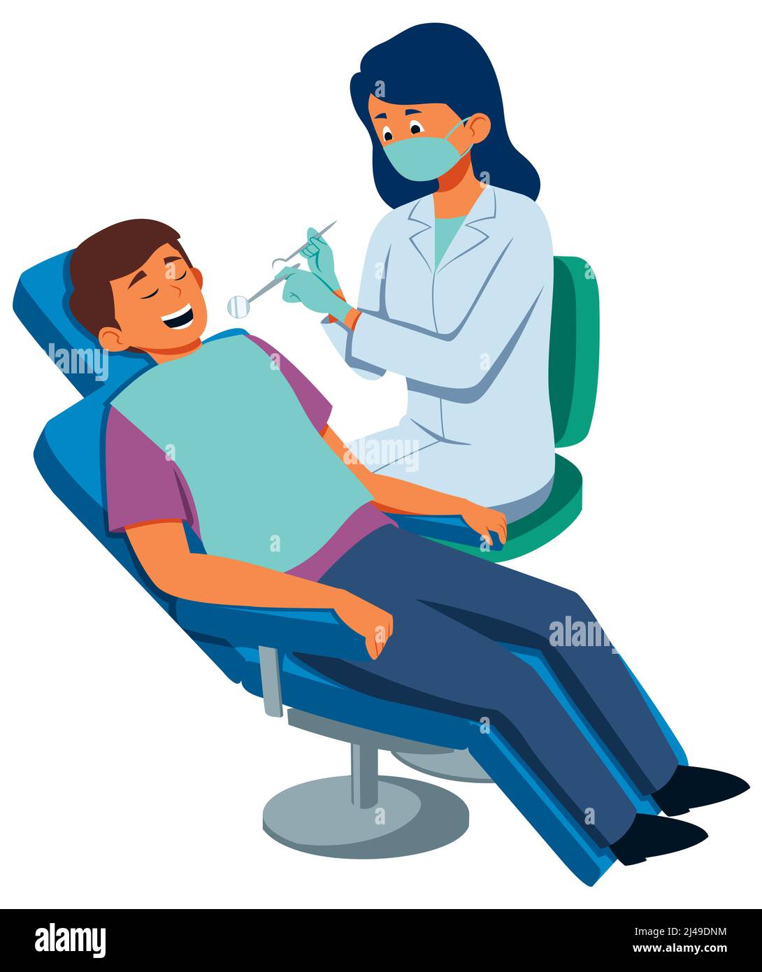 Happy smiling male dentist Cut Out Stock Images & Pictures - Alamy