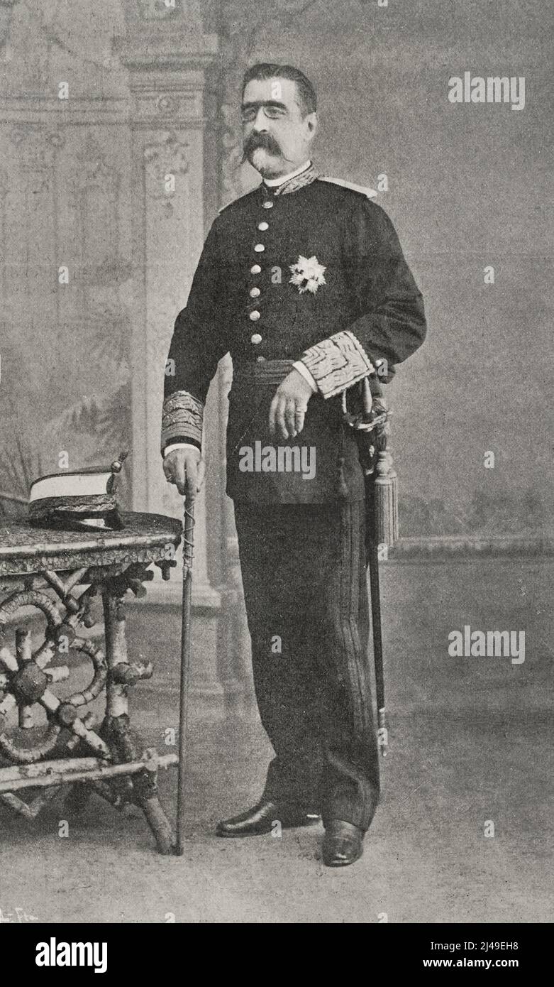 Basilio Augustín Dávila (1840-1910). Spanish military. Governor-General ...