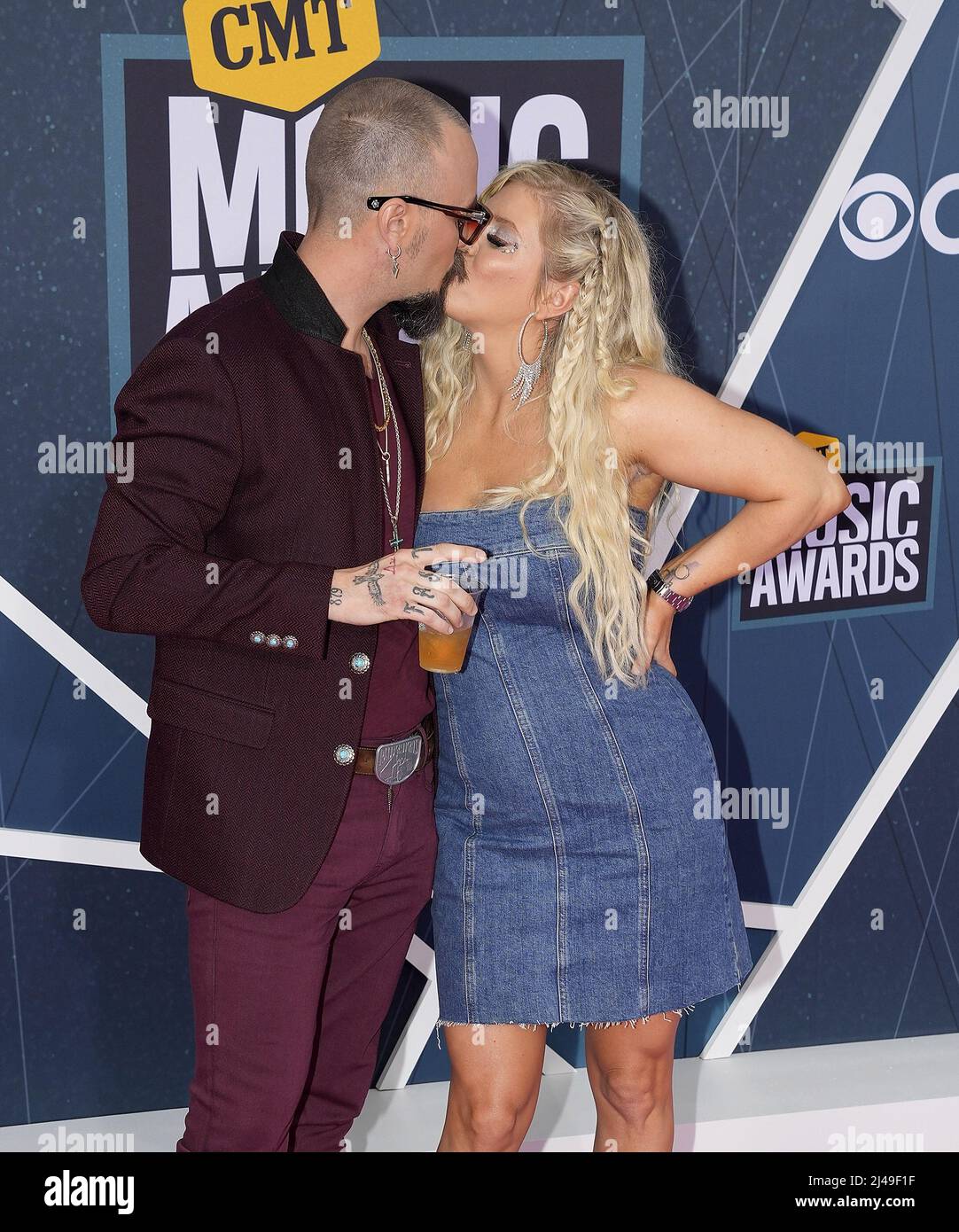 Elvie Shane, Mandi Payton attend the 2022 CMT Music Awards at Nashville ...