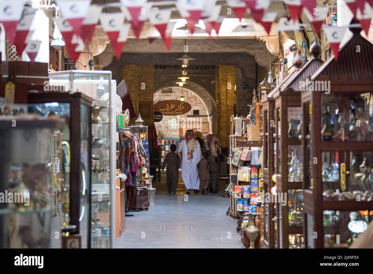 Doha,Qatar - April 22,2022: The Qatari family in traditional attire ...