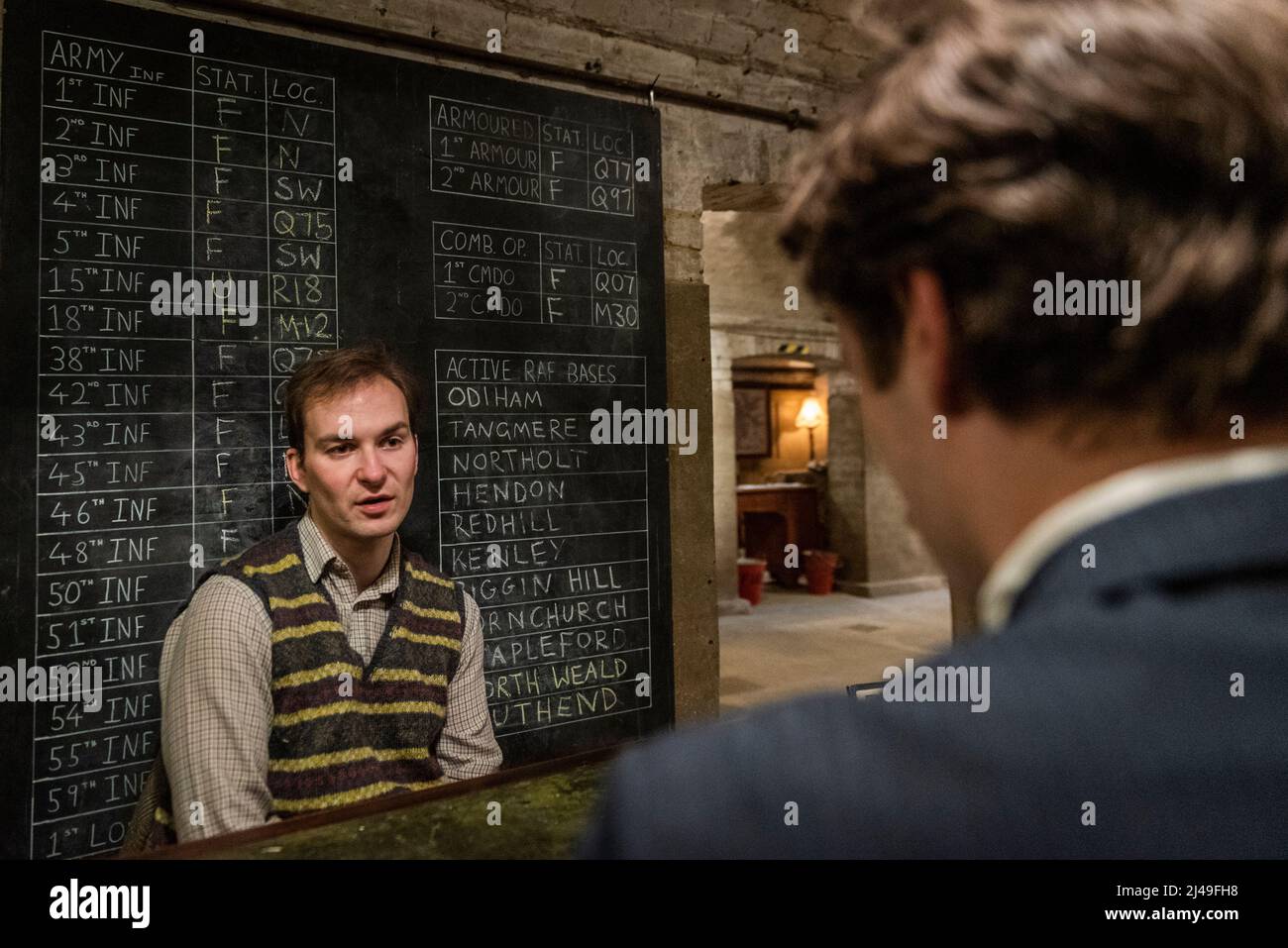 London, UK. 13 April 2022. (L) Timothy Styles (Alan Turing) and ...