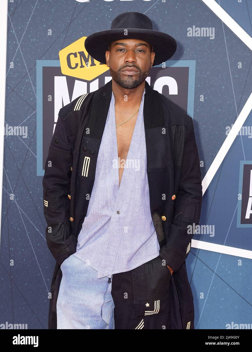 Karamo Brown attends the 2022 CMT Music Awards at Nashville Municipal ...