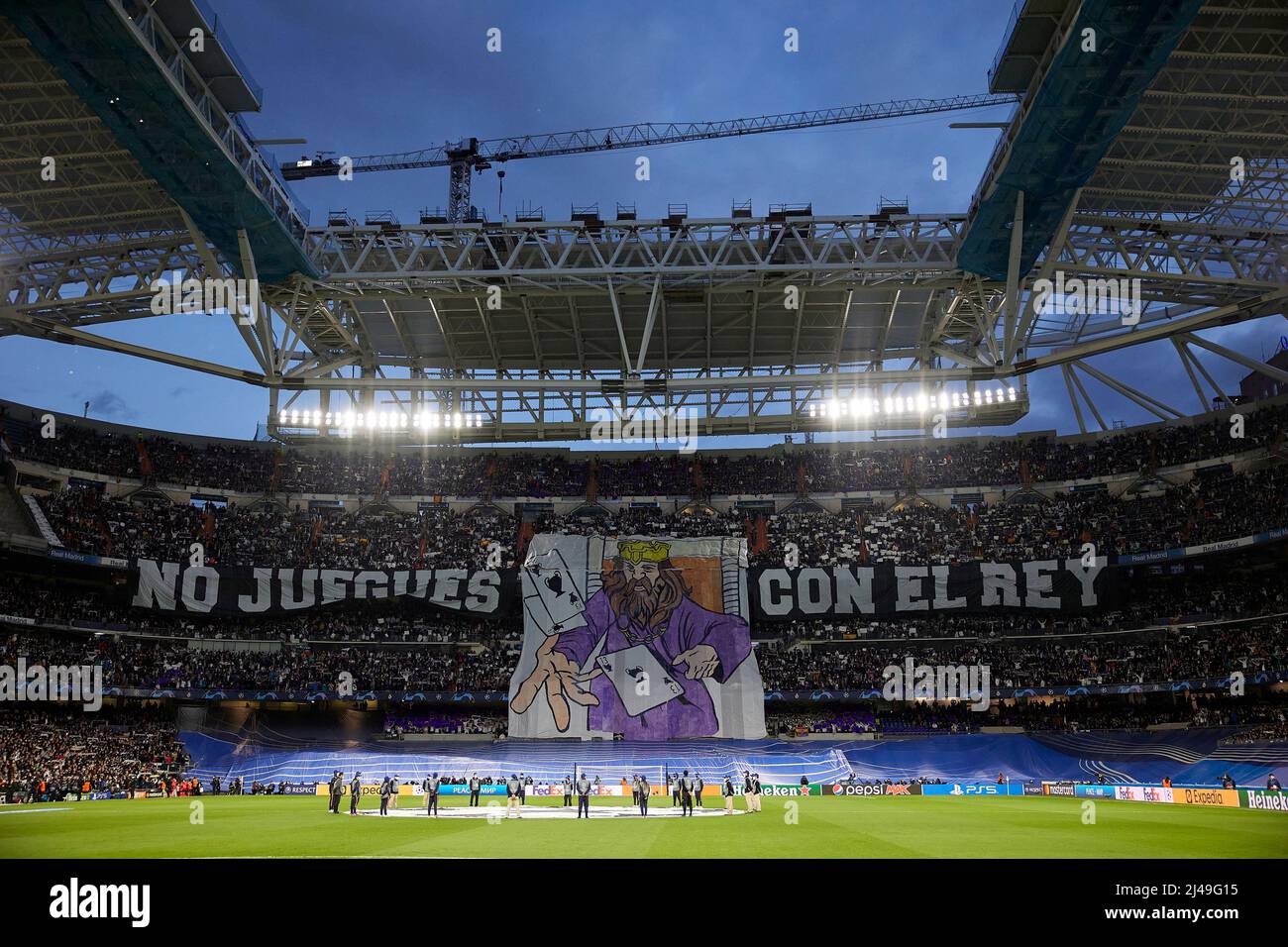 Real Madrid CF banner during the UEFA Champions League match, Quarter ...
