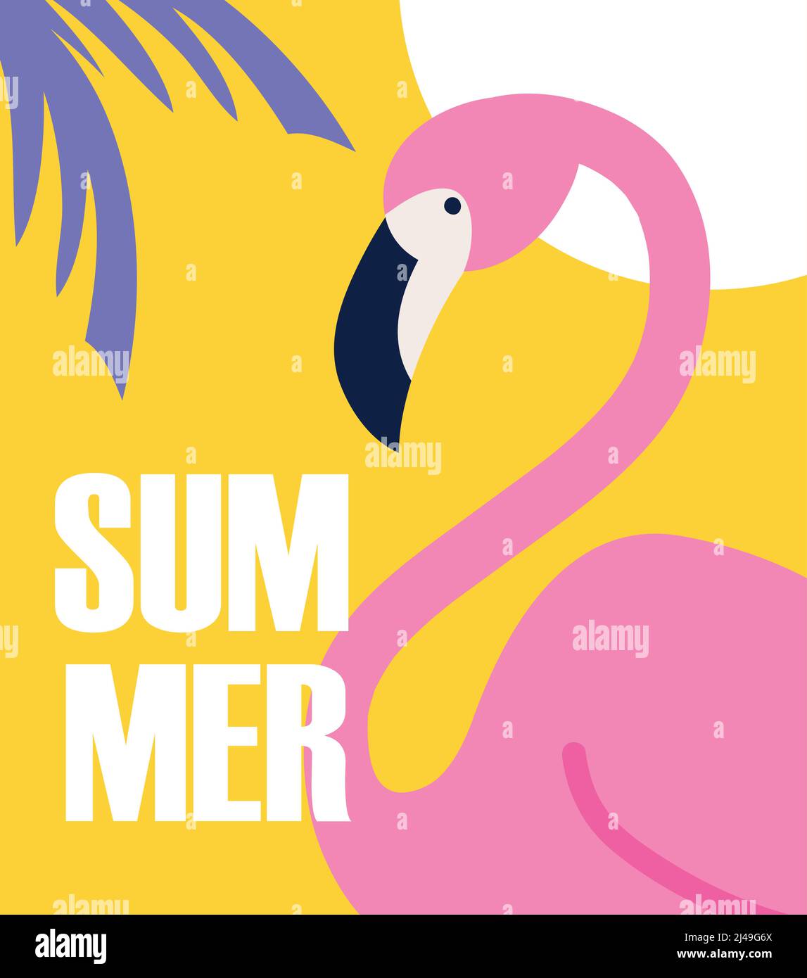summer flamingo bird Stock Vector Image & Art - Alamy