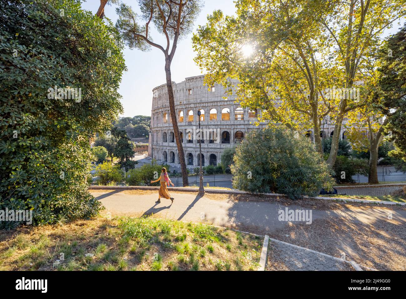 Landscape of Coliseum in Rome Stock Photo - Alamy