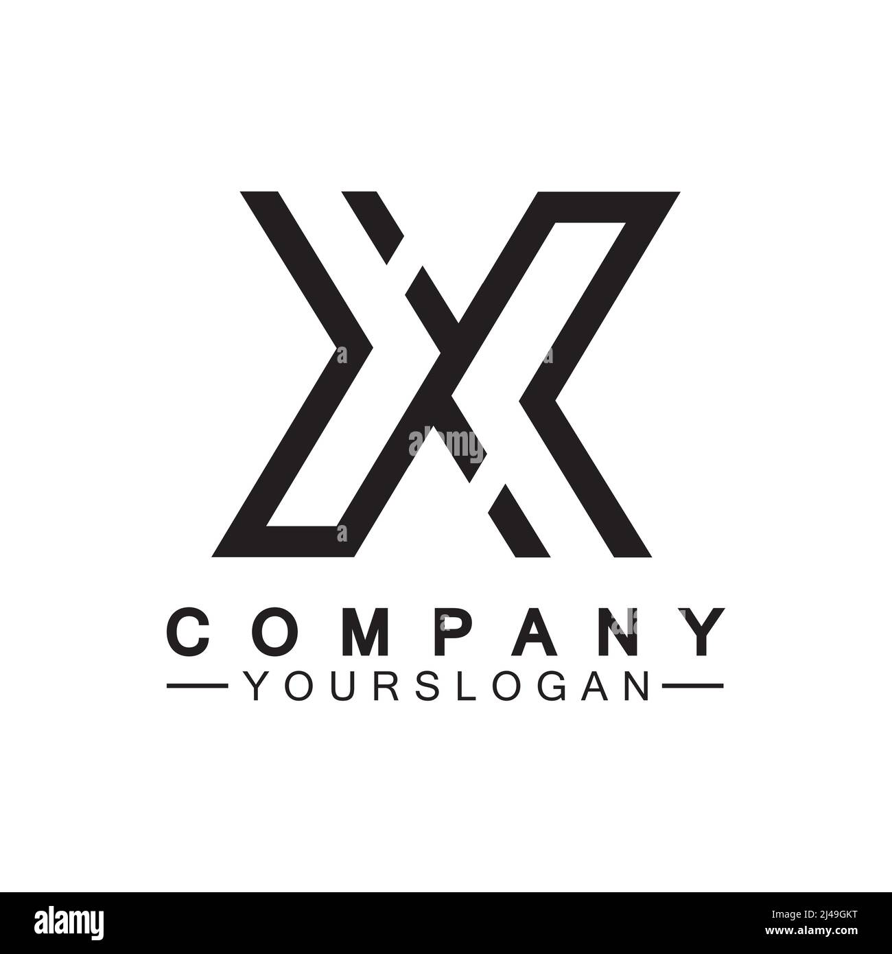 X Letter Logo Template vector icon illustration design Stock Vector ...