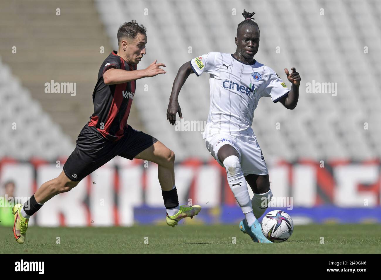 ISTANBUL - (lr) Emre Mor of Fatih Karagumruk SK, Awer Mabil Bul of ...