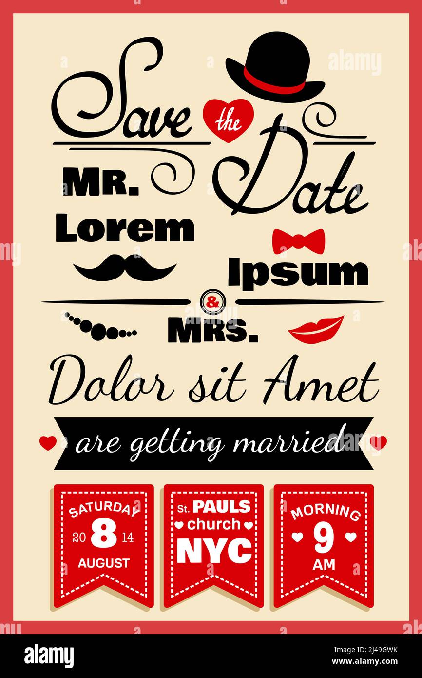 Infographic Wedding Invitation