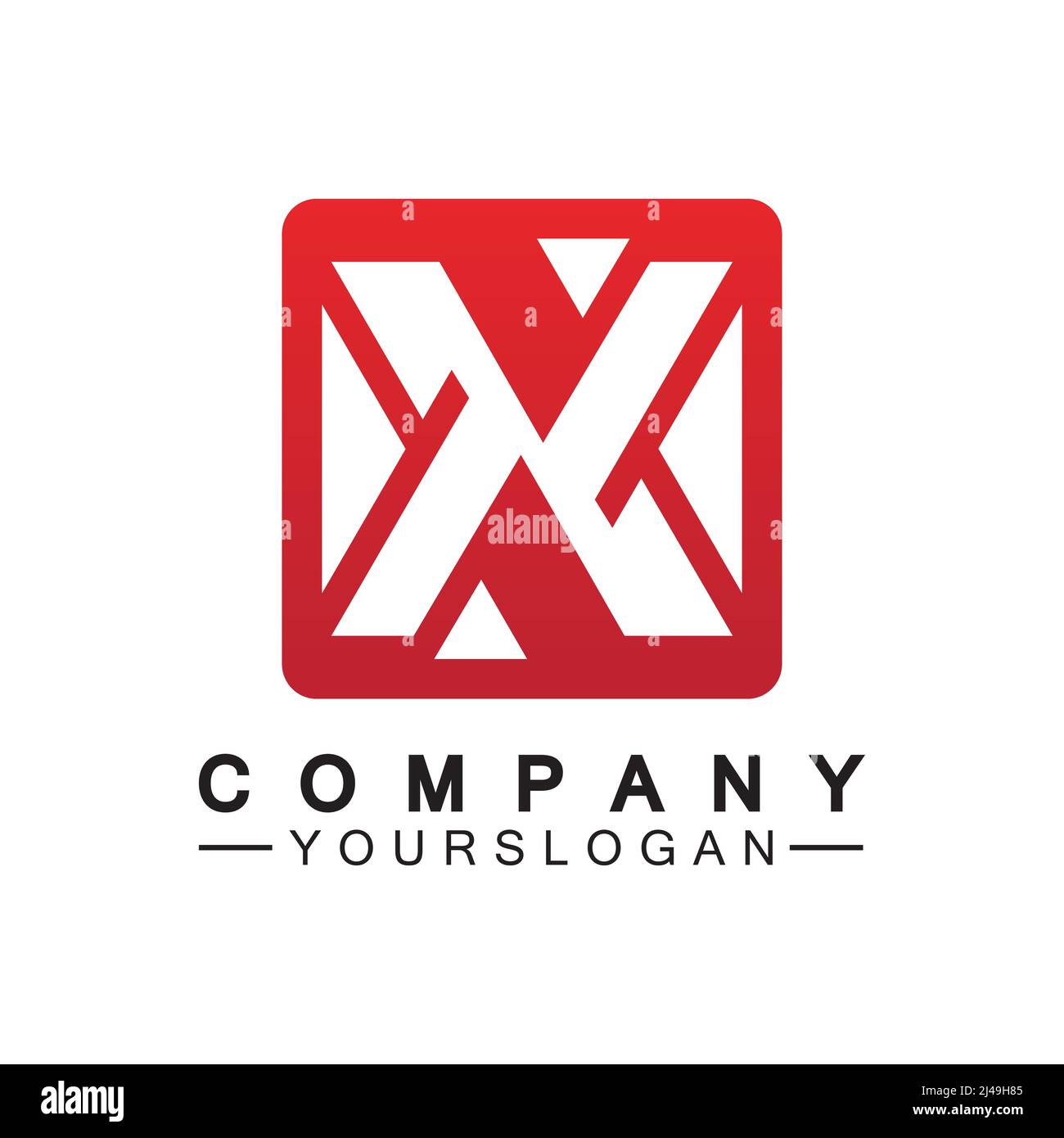X Letter Logo Template vector icon illustration design Stock Vector ...