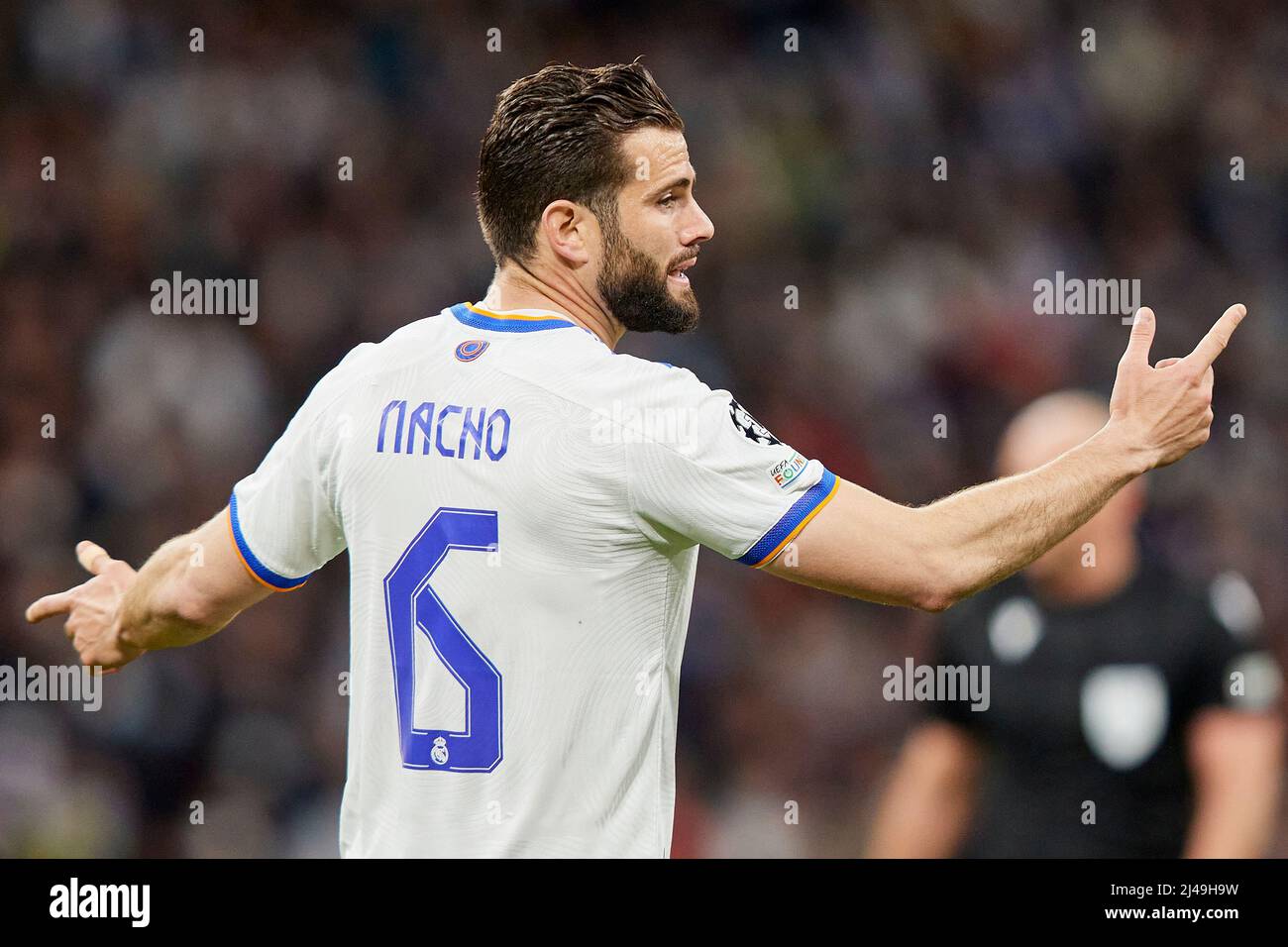 Nacho Fernandez of Real Madrid during the UEFA Champions League match ...