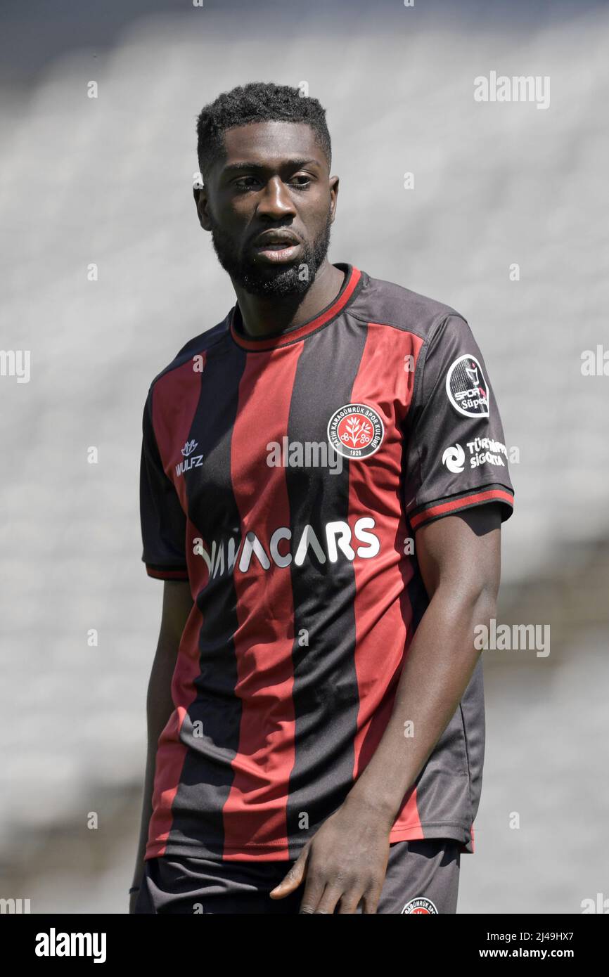 ISTANBUL -Derrick Luckassen of Fatih Karagumruk SK during the Turkish ...