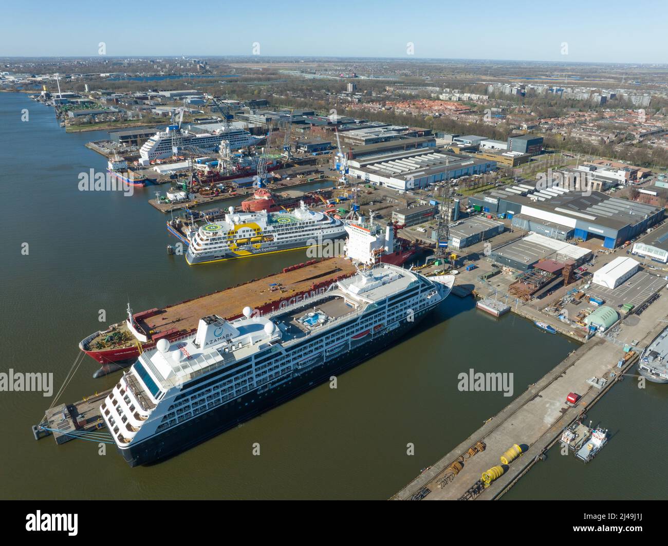 Amsterdam, 19th of March 2022, The Netherlands. Damen shiprepair ...