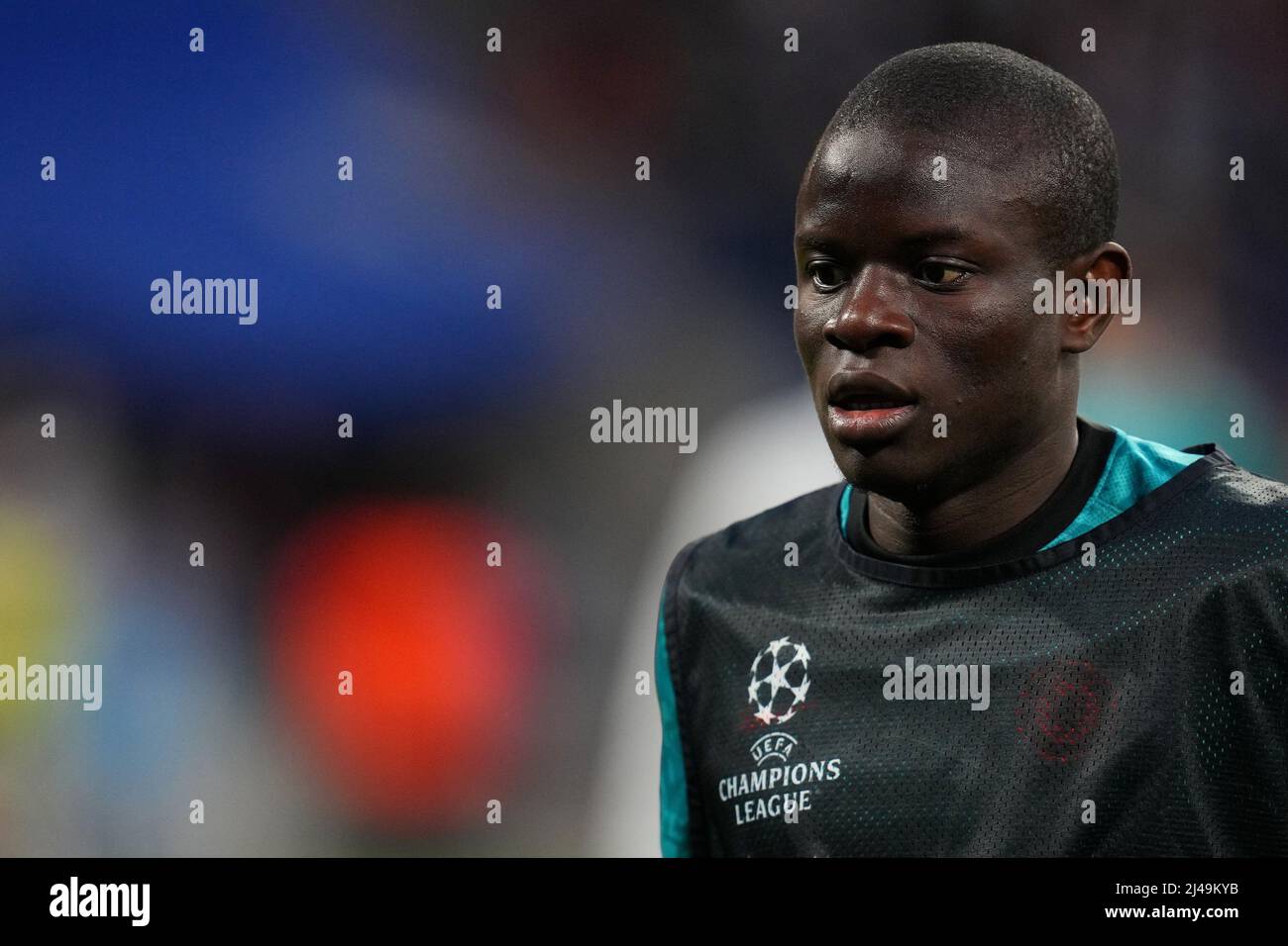 Madrid, Spain. 12th Apr, 2022. N'Golo Kante of Chelsea FC during the ...
