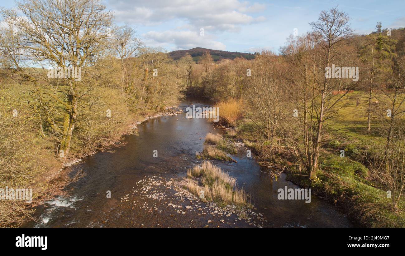 Aerial river usk uk hi-res stock photography and images - Alamy