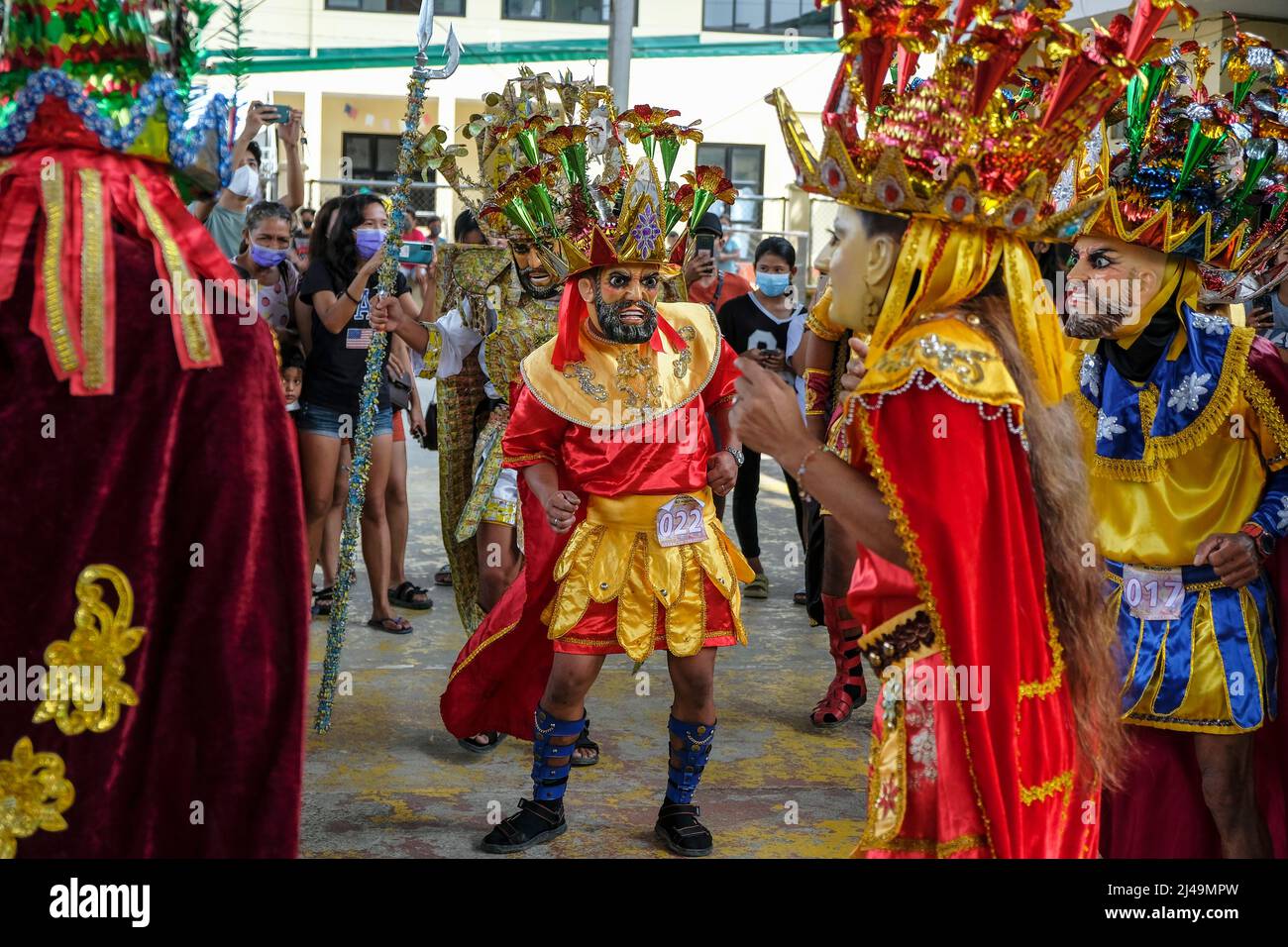 Mogpog, Philippines - April 2022: Participants of the Moriones Festival ...