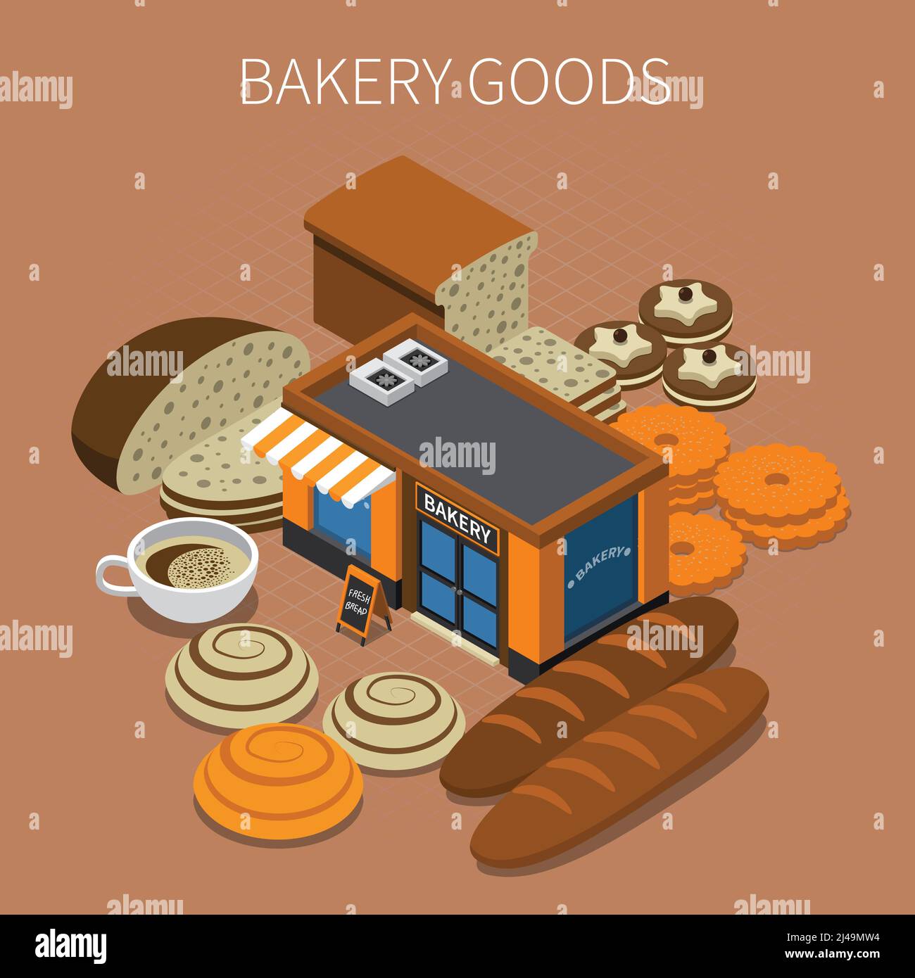 Bread production equipment Stock Vector Images - Alamy