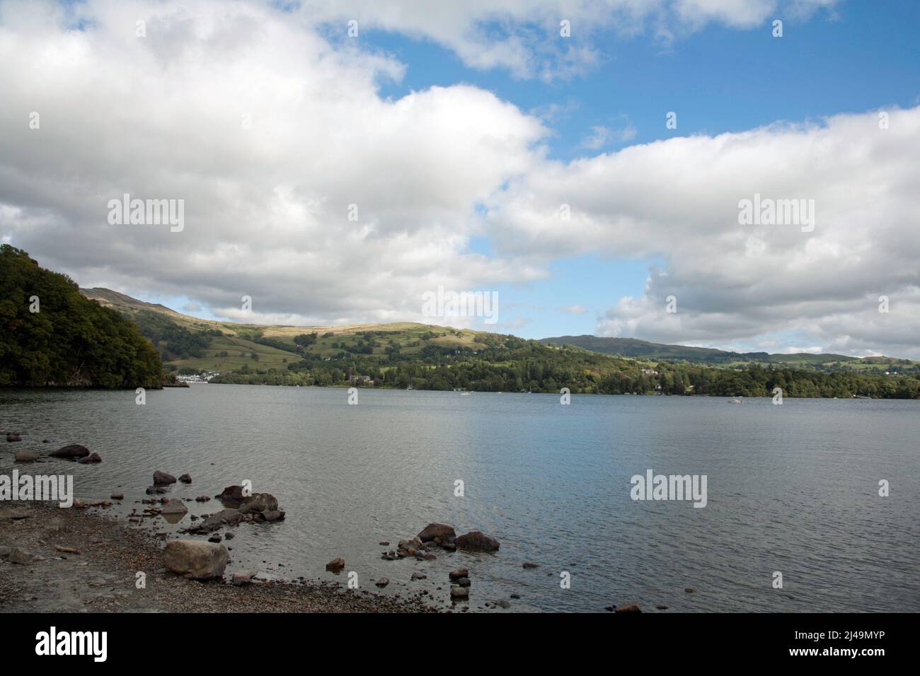 Windermere viewed from High Wray Bay the Lake District Cumbria England ...