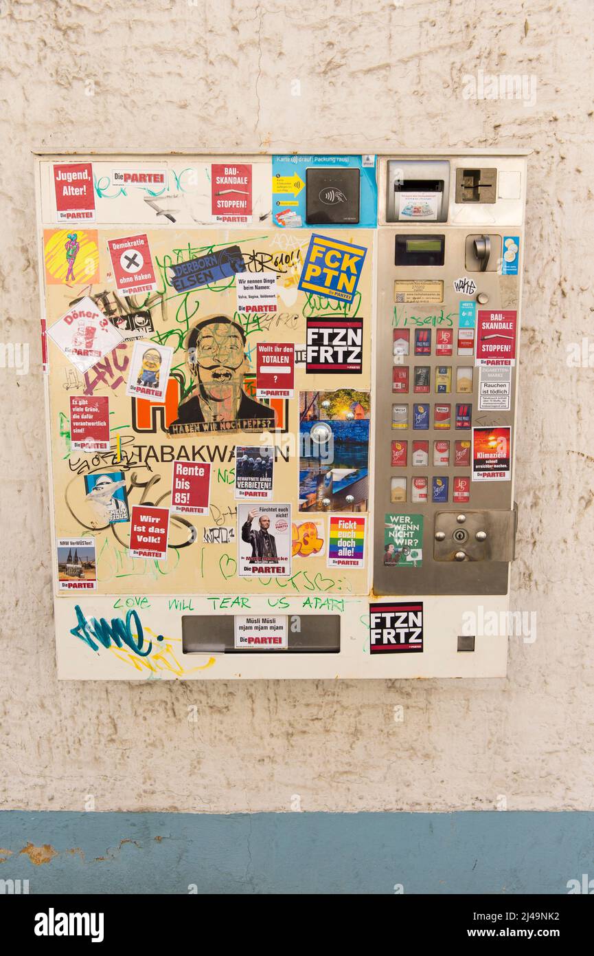 Cigarette Vending Machine Germany Stock Photo - Alamy