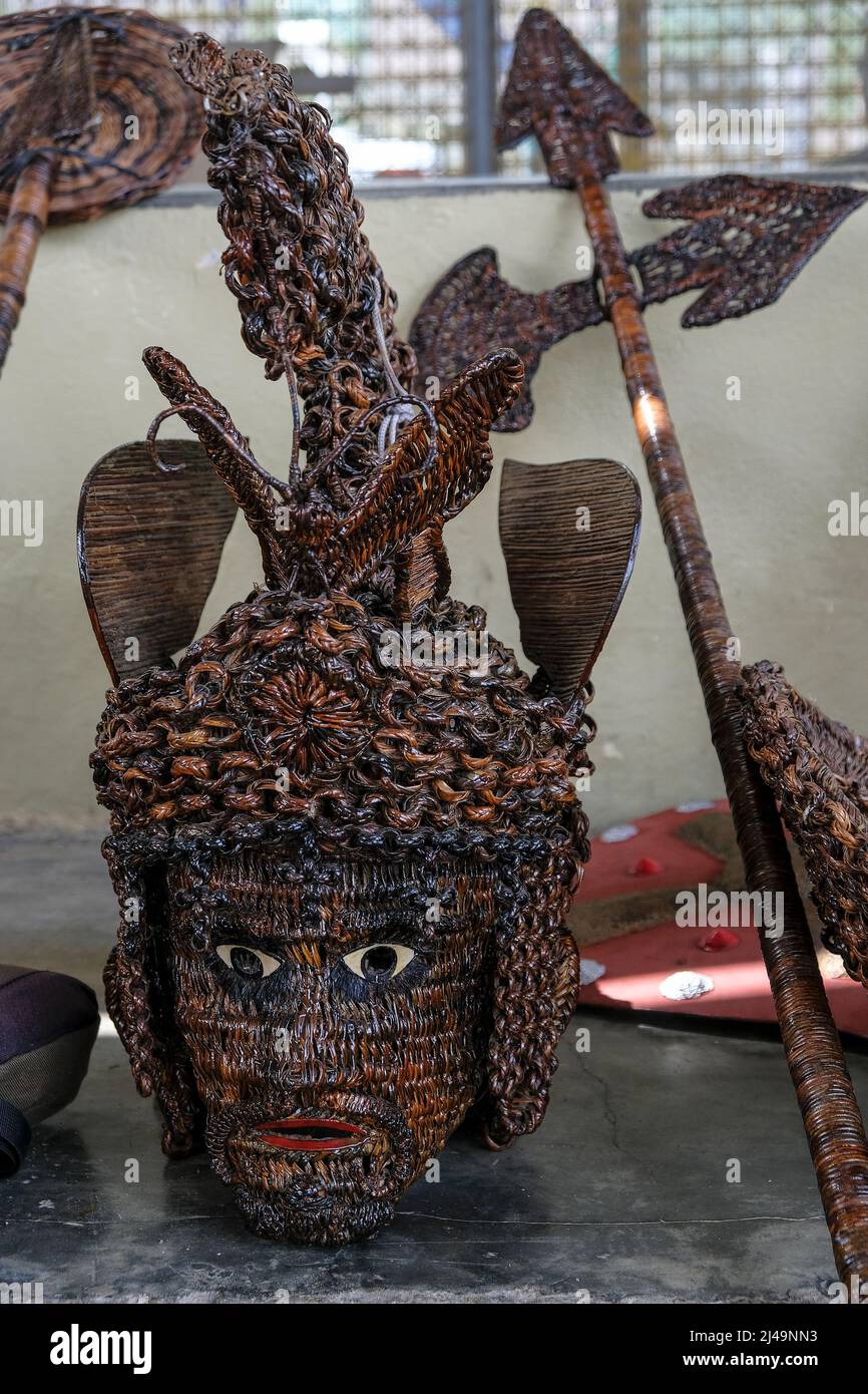 Mogpog, Philippines - April 2022: Roman soldier mask used in the ...