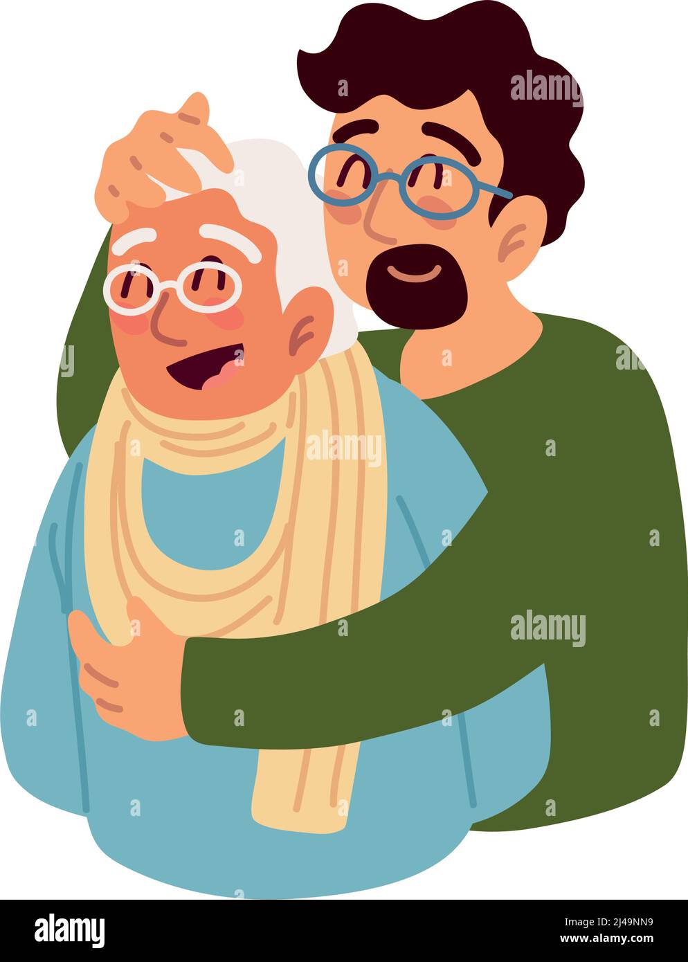 old father and son Stock Vector Image & Art - Alamy