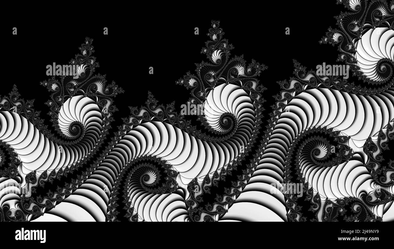 Abstract Computer generated Fractal design. A fractal is a never-ending ...
