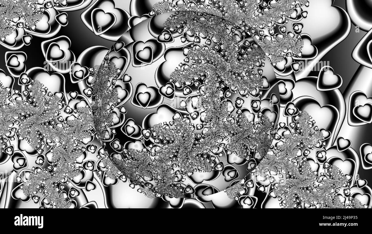 Abstract Computer generated Fractal design. A fractal is a never-ending ...