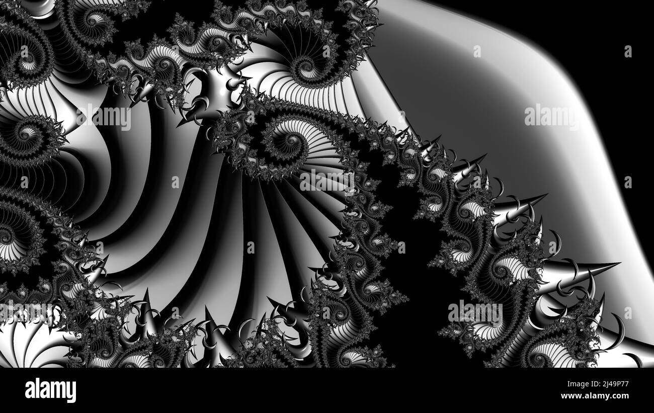 Abstract Computer generated Fractal design. A fractal is a never-ending ...