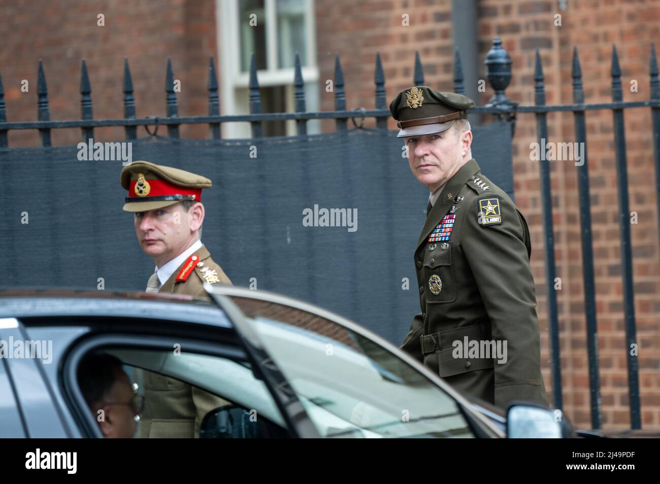 London, UK. 13th Apr, 2022. US General James C McConville (Chief of ...