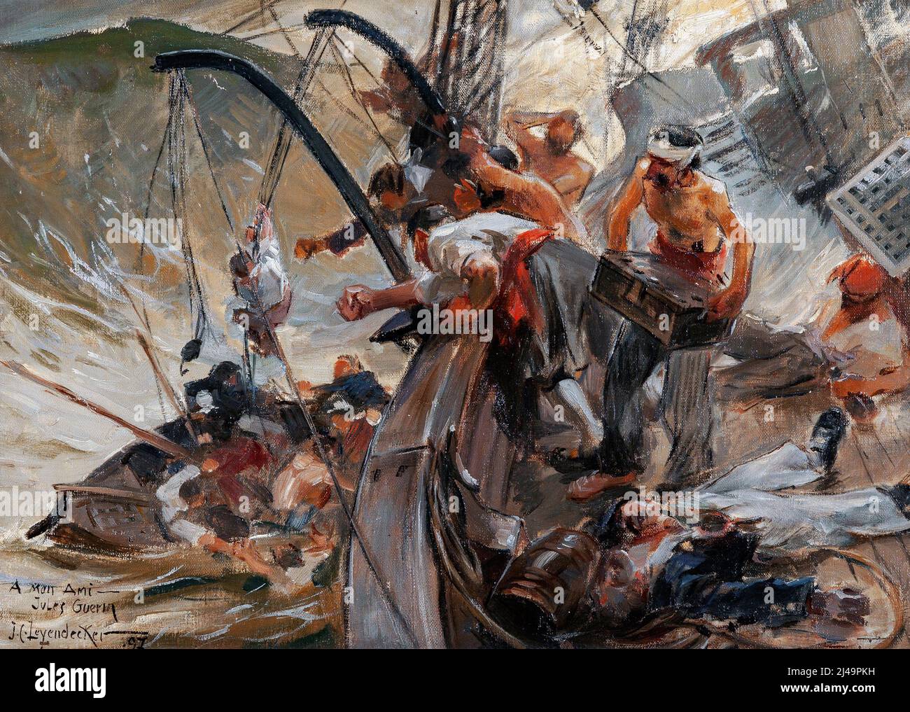 Poster design by JC Leyendecker - Pirates Load (1897 Stock Photo - Alamy