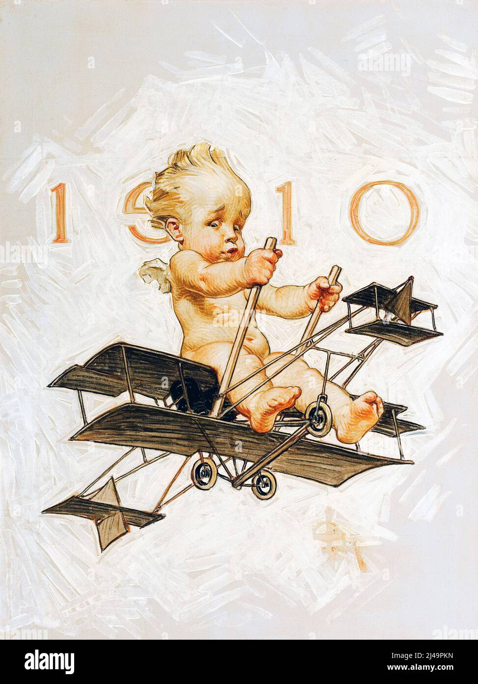Poster design by JC Leyendecker - New Years 1910 (1910 Stock Photo - Alamy