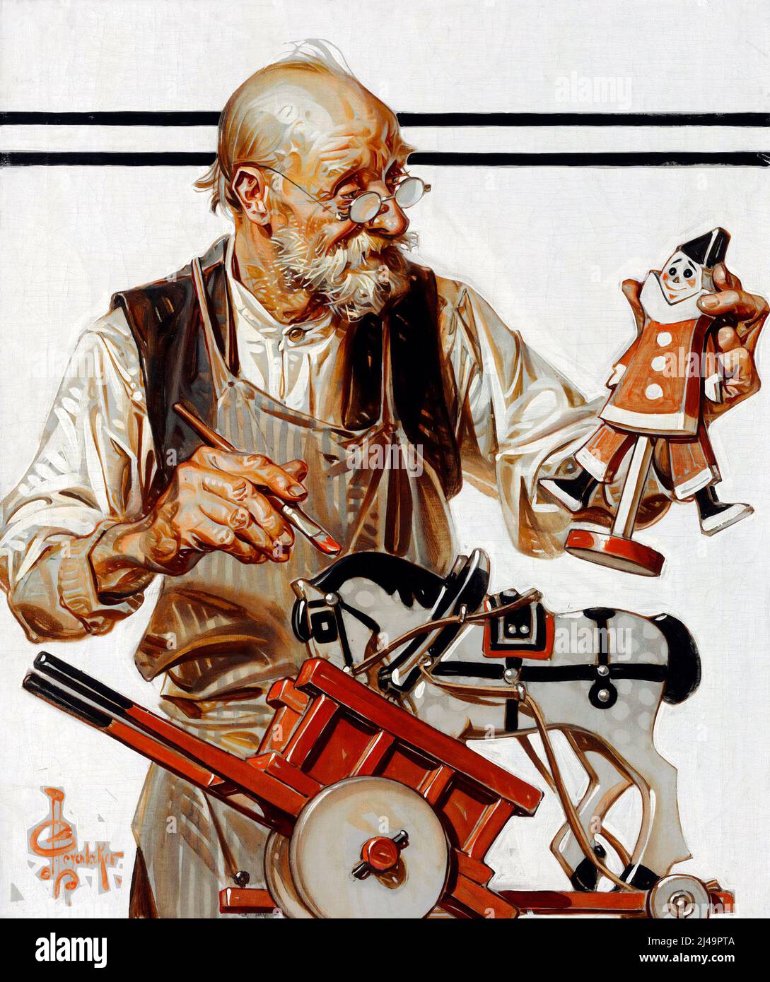 Painting by joseph christian leyendecker hi-res stock photography and ...