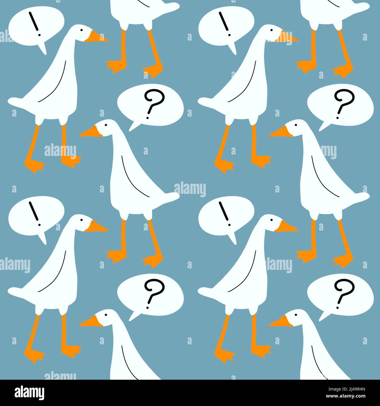 Animals seamless geese pattern for fabrics and packaging and gifts and ...