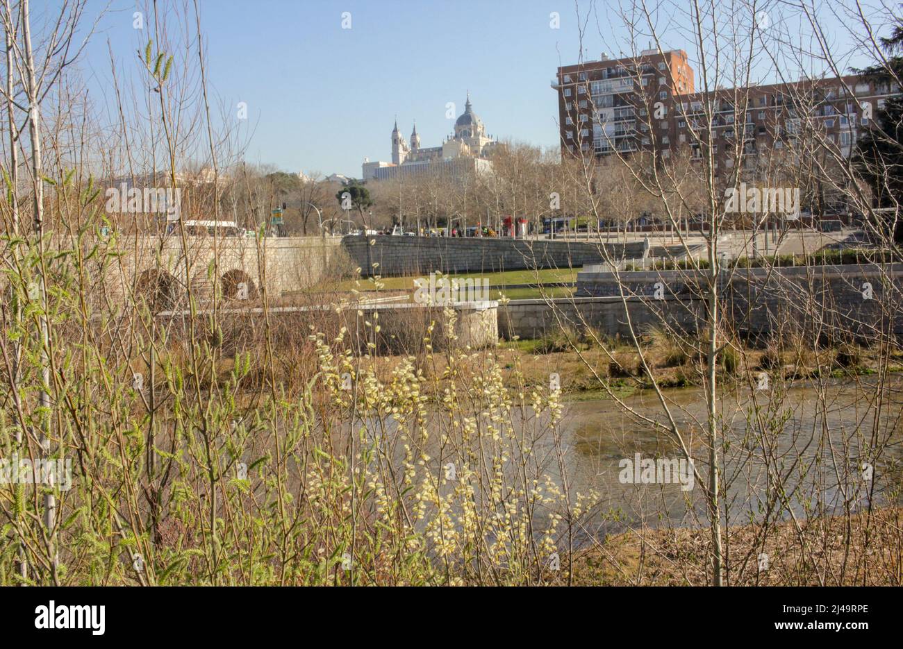 Madrid landscape palace in background hi-res stock photography and ...