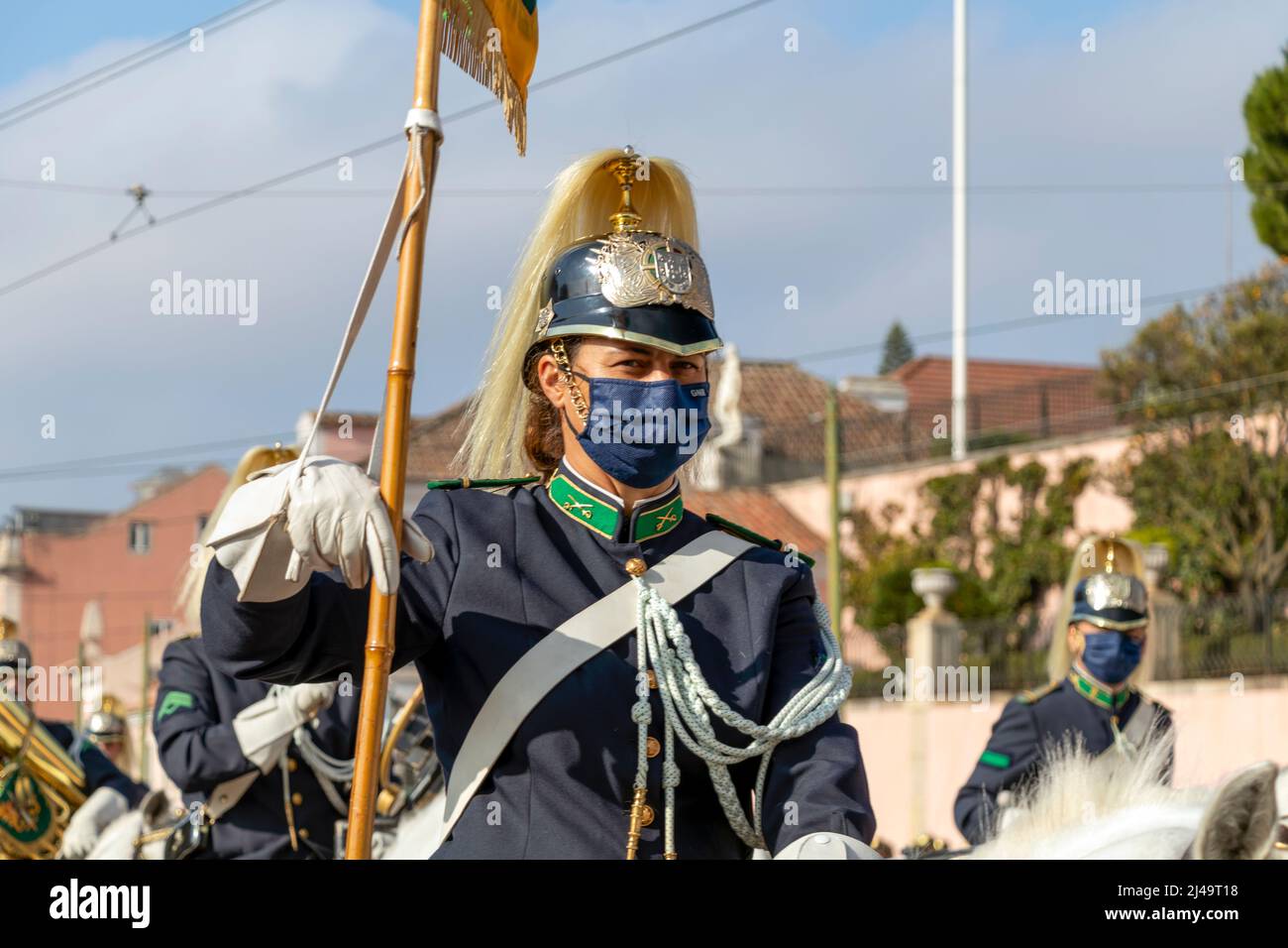 Lisbon, Portugal - November, 2021 : Republican National Guard , the ...