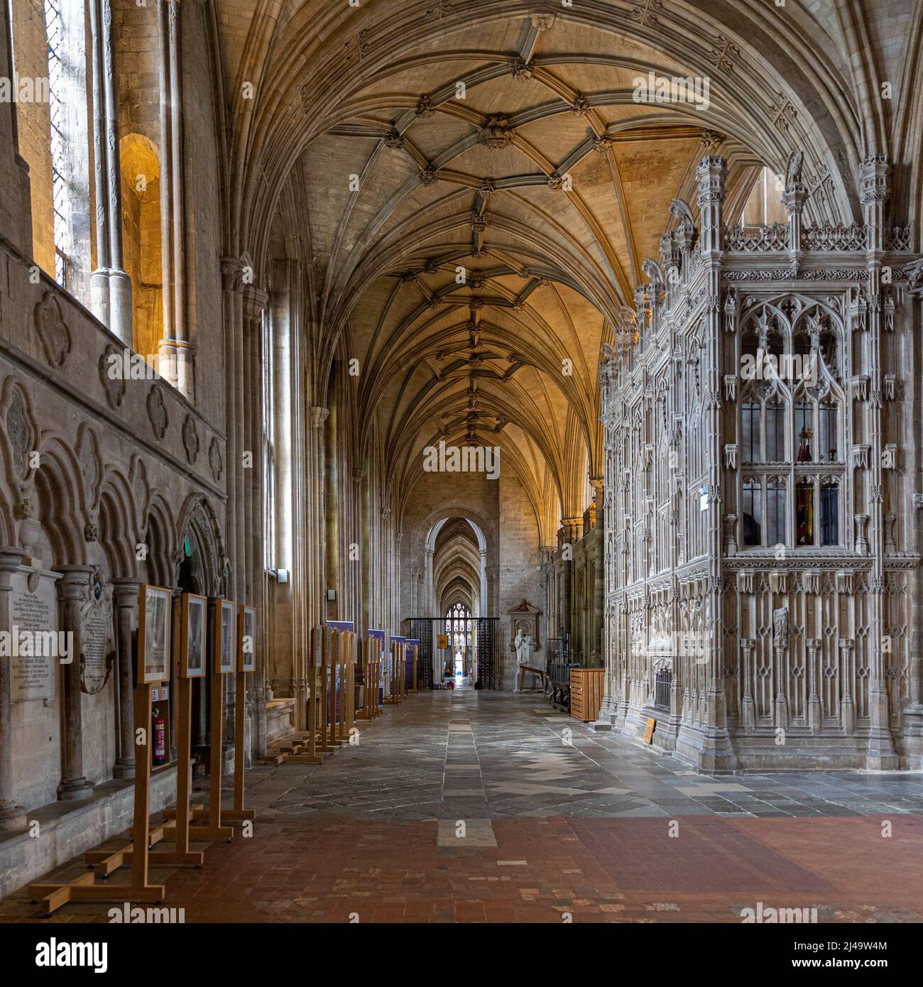 Stained glass windows winchester cathedral hi-res stock photography and ...