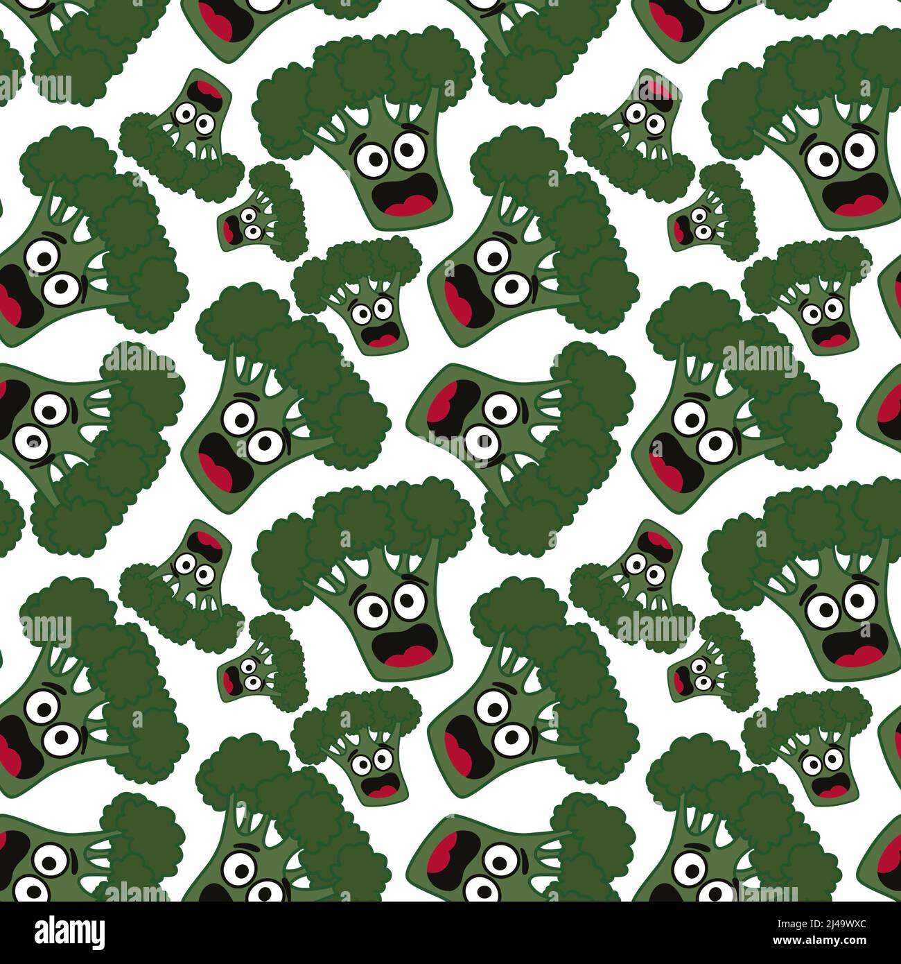 Kids seamless broccoli pattern for textiles and packaging and gifts and ...