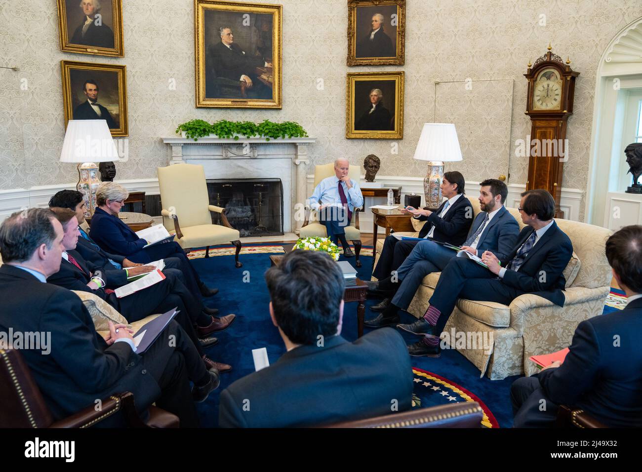 President Joe Biden holds an energy meeting with Energy Secretary ...