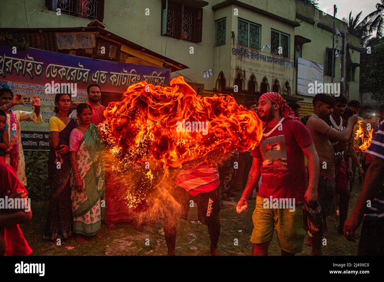 (4/12/2022) Charak Gajon festival is mostly celebrate in rural West ...