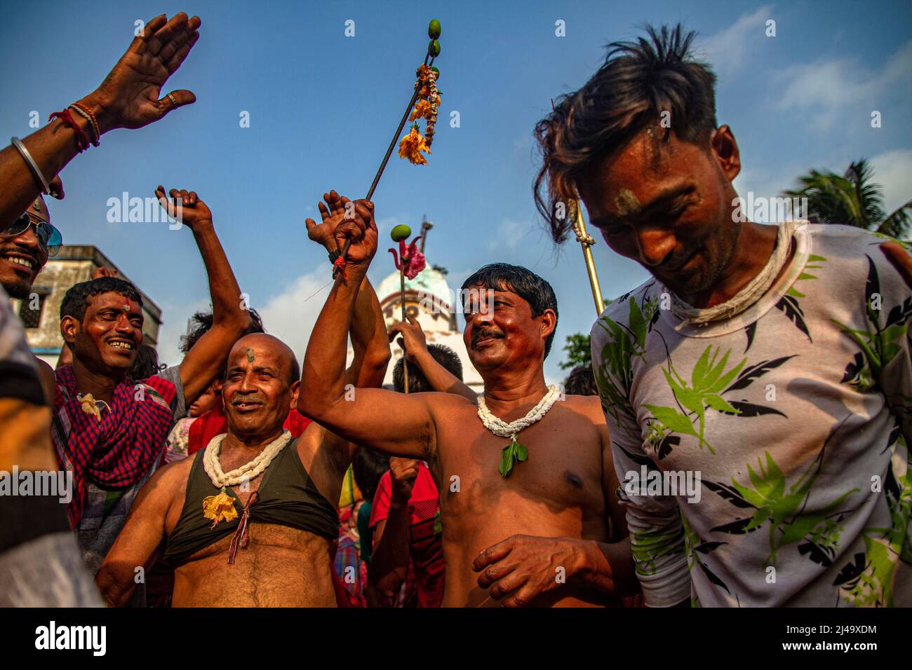 (4/12/2022) Charak Gajon festival is mostly celebrate in rural West ...