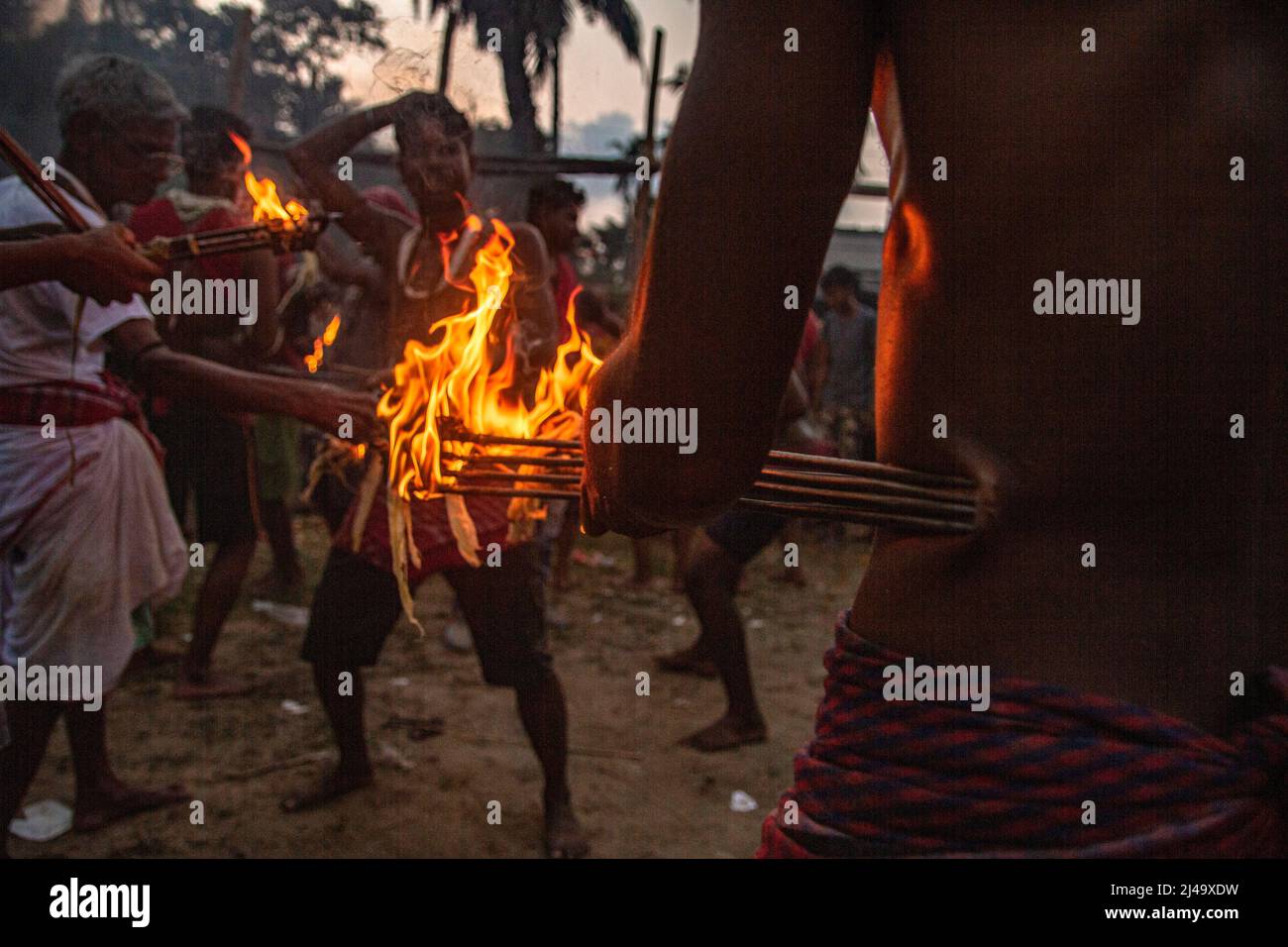(4/12/2022) Charak Gajon festival is mostly celebrate in rural West ...