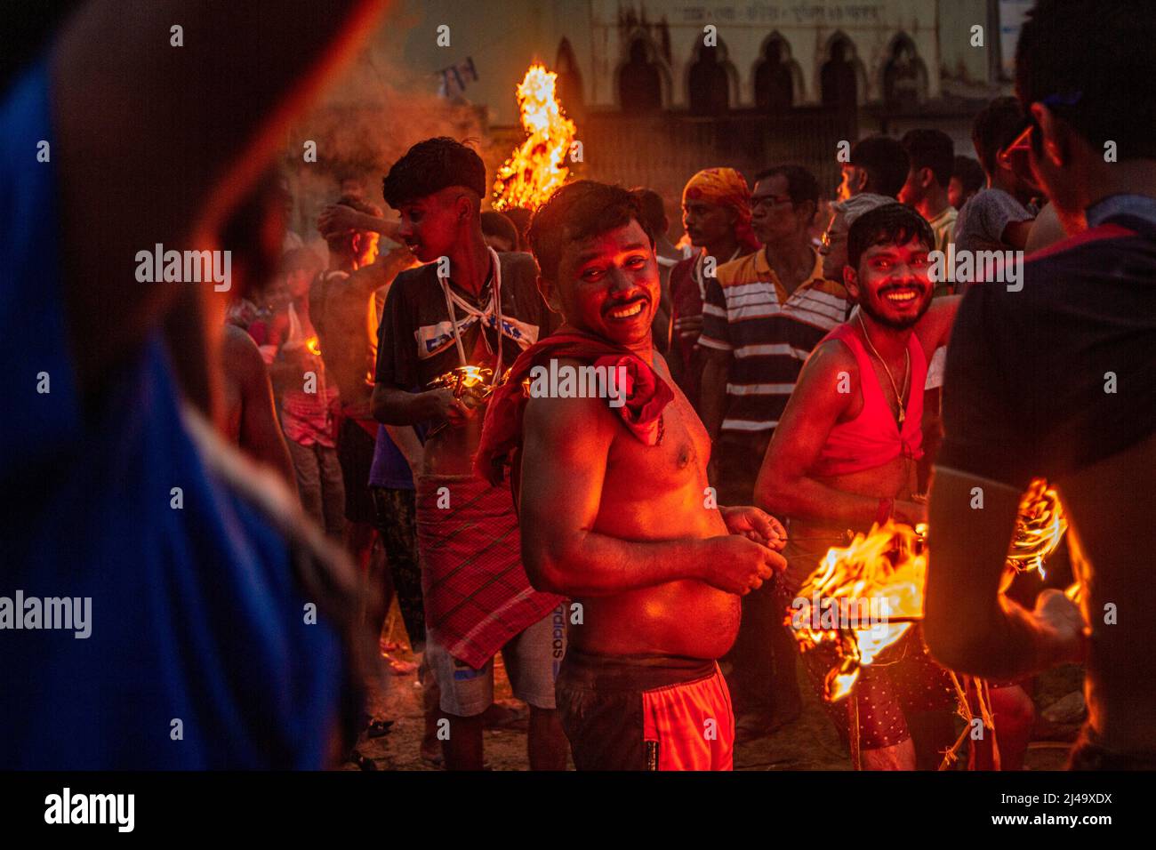 (4/12/2022) Charak Gajon festival is mostly celebrate in rural West ...