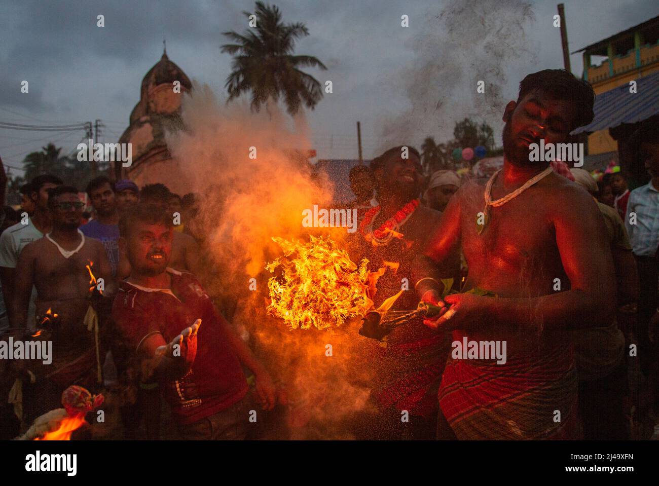 (4/12/2022) Charak Gajon festival is mostly celebrate in rural West ...